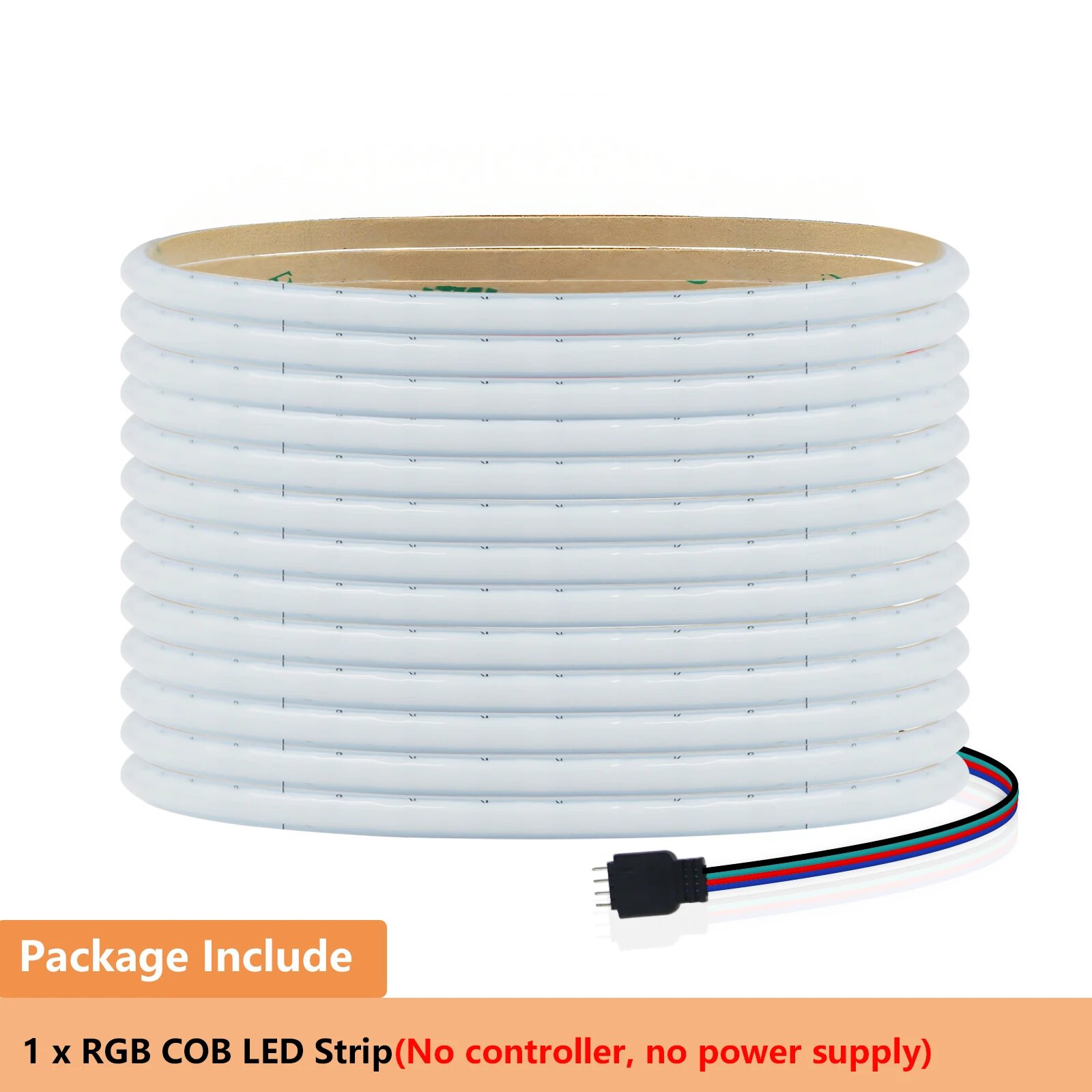 4-контактная 5 мм светодиодная лента RGB COB 12 В 24 В высокой плотности 576 светодиодов/м RGB COB Лента Красочная гибкая лента для декора комнатного освещения