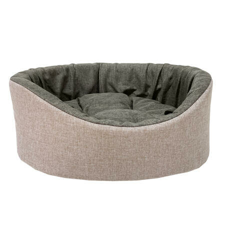 HOMEPET Жаккард Melange #2 49 см х 43 см х 17 см лежак розово-коричневый для домашних животных