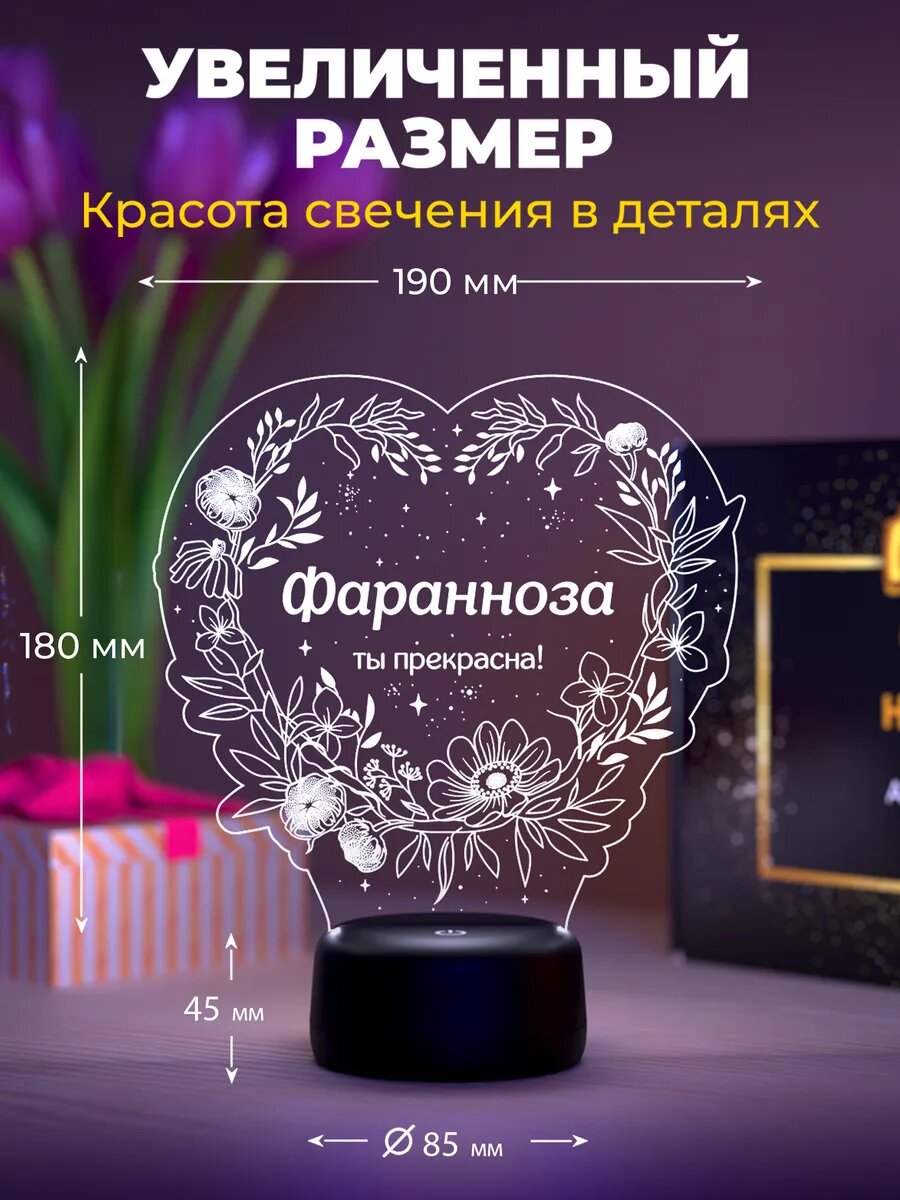 Ночник «Фаранноза - ты прекрасна» — фото 1