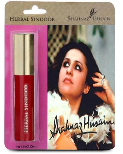 Herbal Sindoor MAROON, Shahnaz Husain (Жидкий травяной Синдур для нанесения бинди, цвет бордовый, Шахназ Хусейн), 9 мл.
