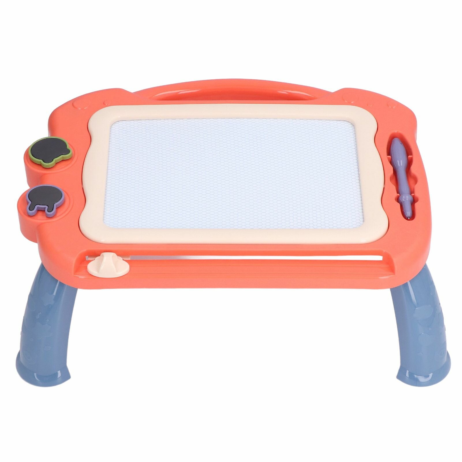 Магнитная доска для рисования, складной столик, многоразовая, оранжевая, для детей от 3 лет