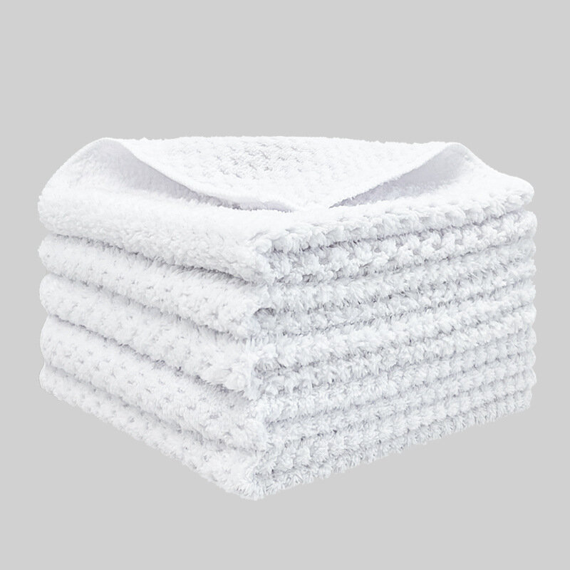 Утолщенная салфетка из кораллового флиса, многофункциональная бытовая салфетка для уборки, кухонное впитывающее