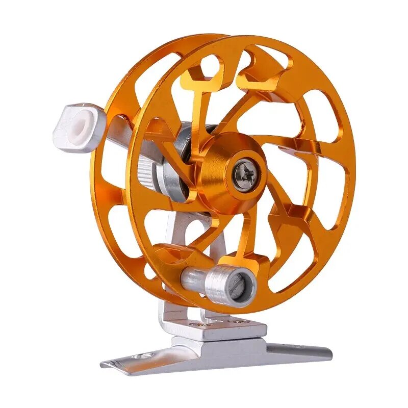 DEUKIO FD60 Красная Металлическая Катушка для Подледной Рыбалки Gold