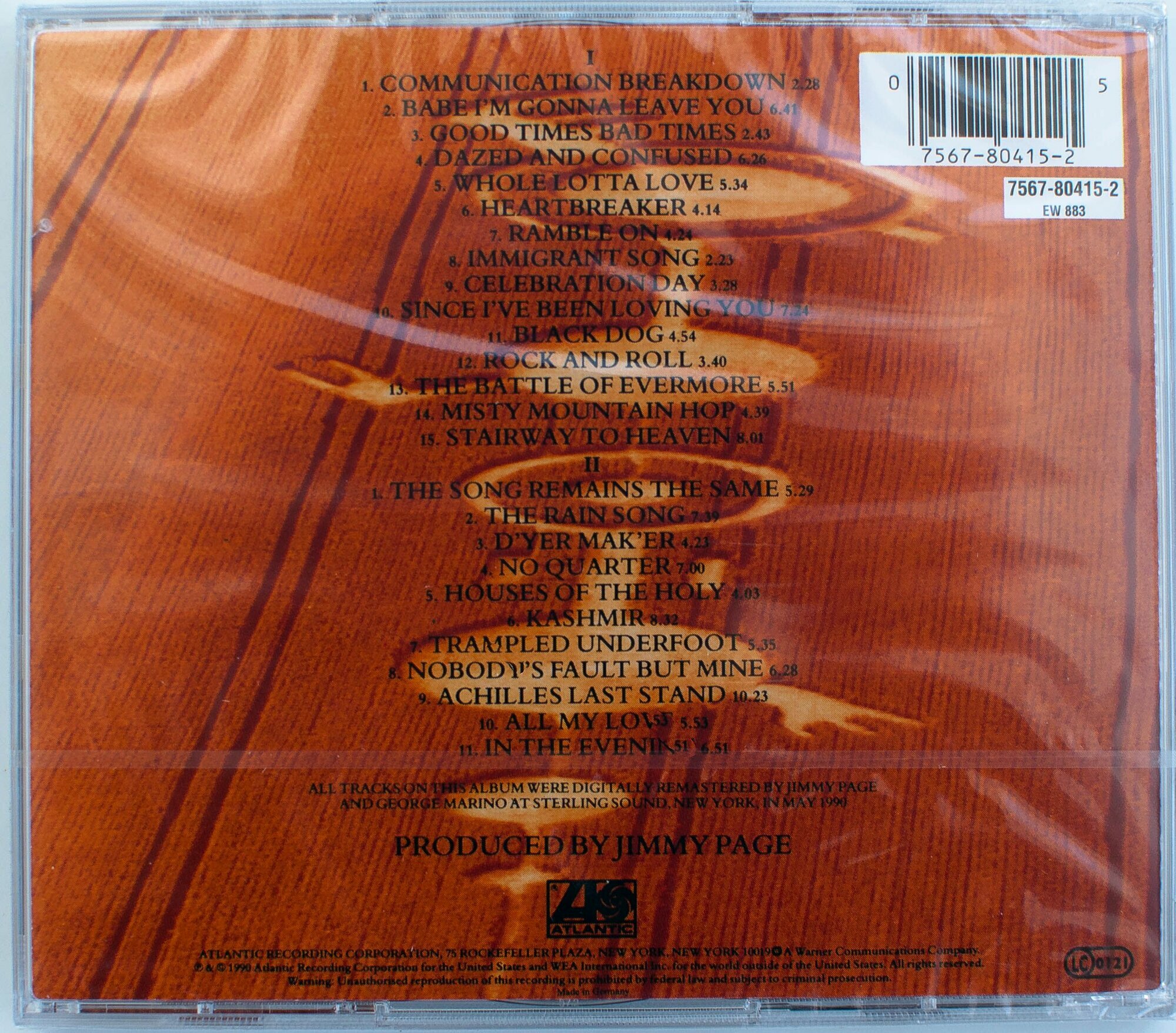 Led Zeppelin - Remasters Аудио 2CD Оригинал из Европы — фото 1