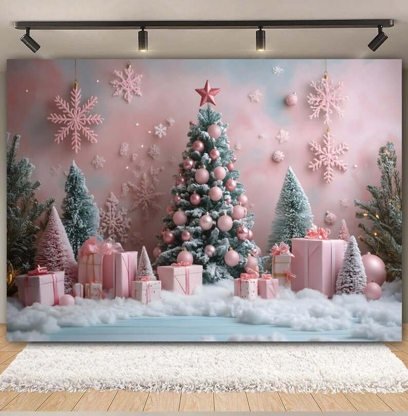 Розовый виниловый фотофон Sfaretir для съёмки 30х20 см Vinyl 90x60cm, MF4703