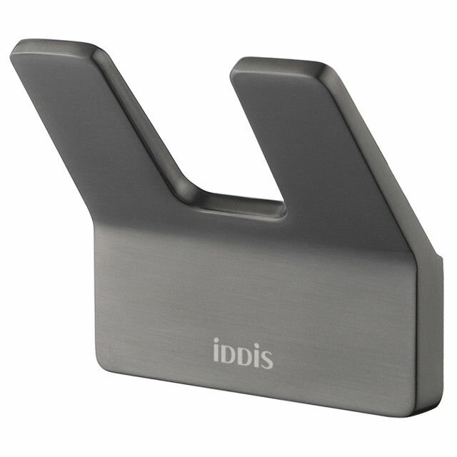 Крючок двойной IDDIS Слайд/Slide, металл, графит