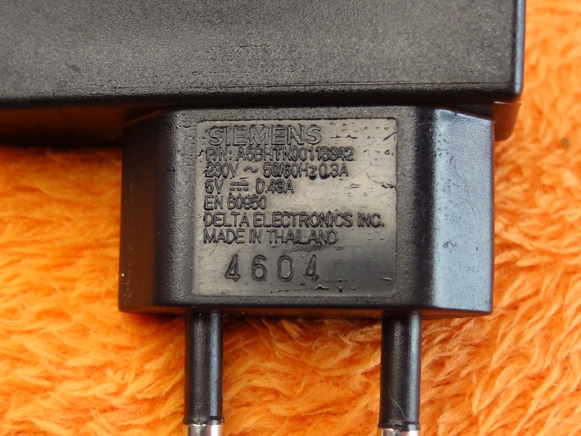 Сетевой блок питания (зарядное устройство) Siemens Delta A5BHTN00116342