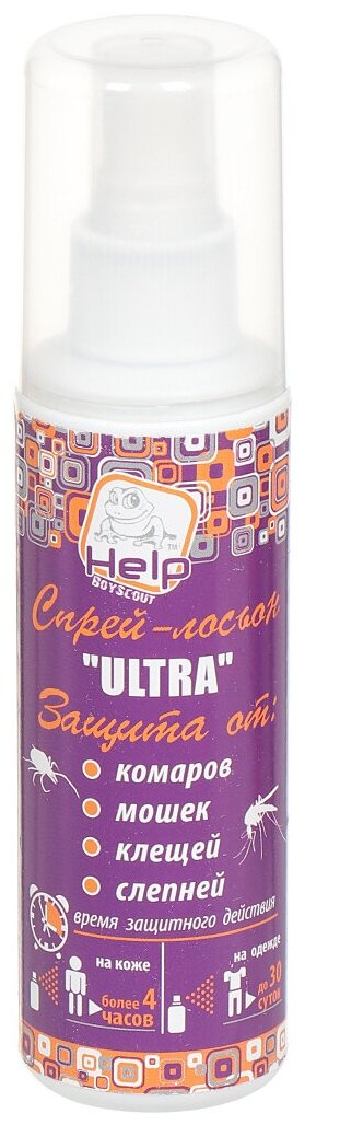 Репеллент от летающих насекомых Help 80511 лосьон-спрей, 125 мл