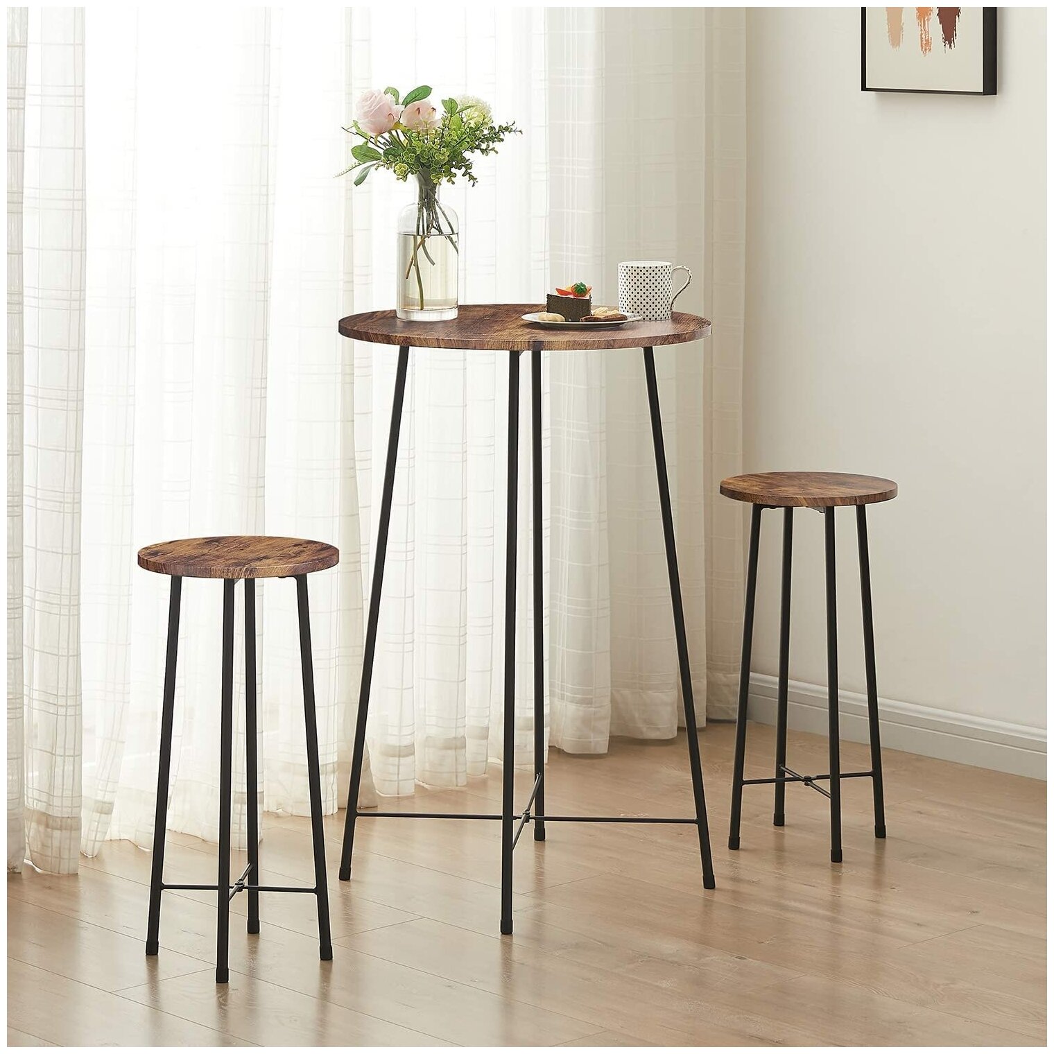 Комплект мебели стол и 2 стула в стиле Лофт