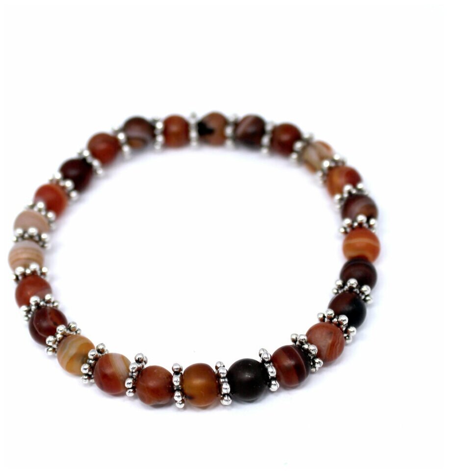 Браслет-нить, агат