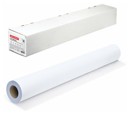 Рулон для плоттера, 914 мм х 30 м х втулка 50.8 мм, 160 г/м2, белизна CIE 146%, BRAUBERG