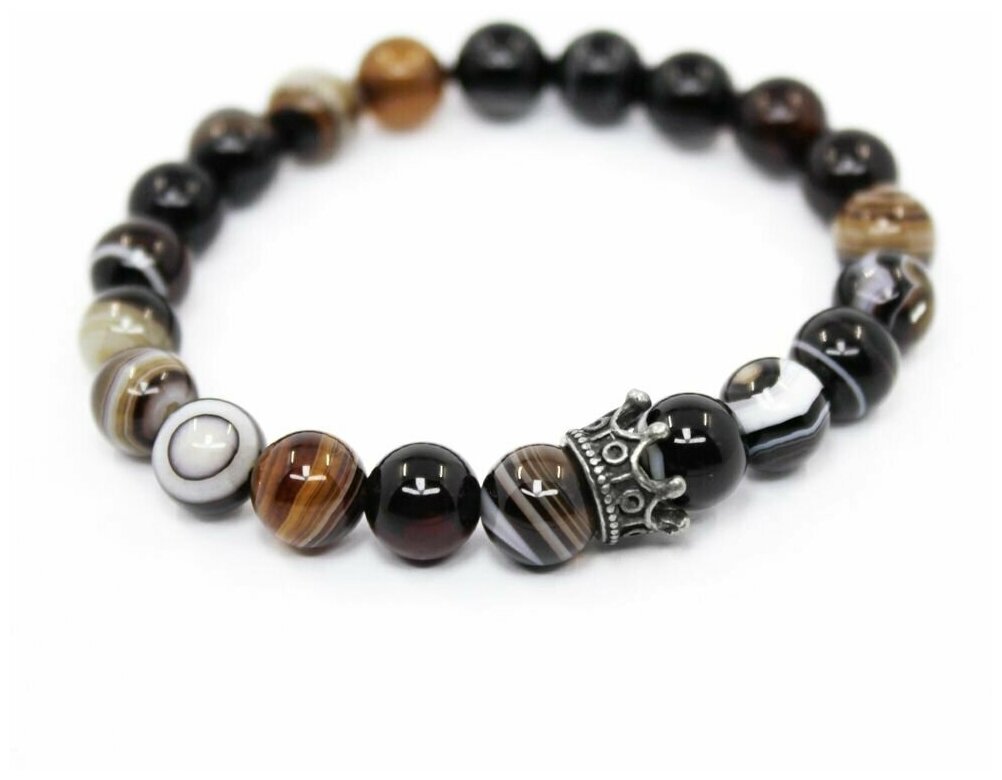 Браслет-нить, агат