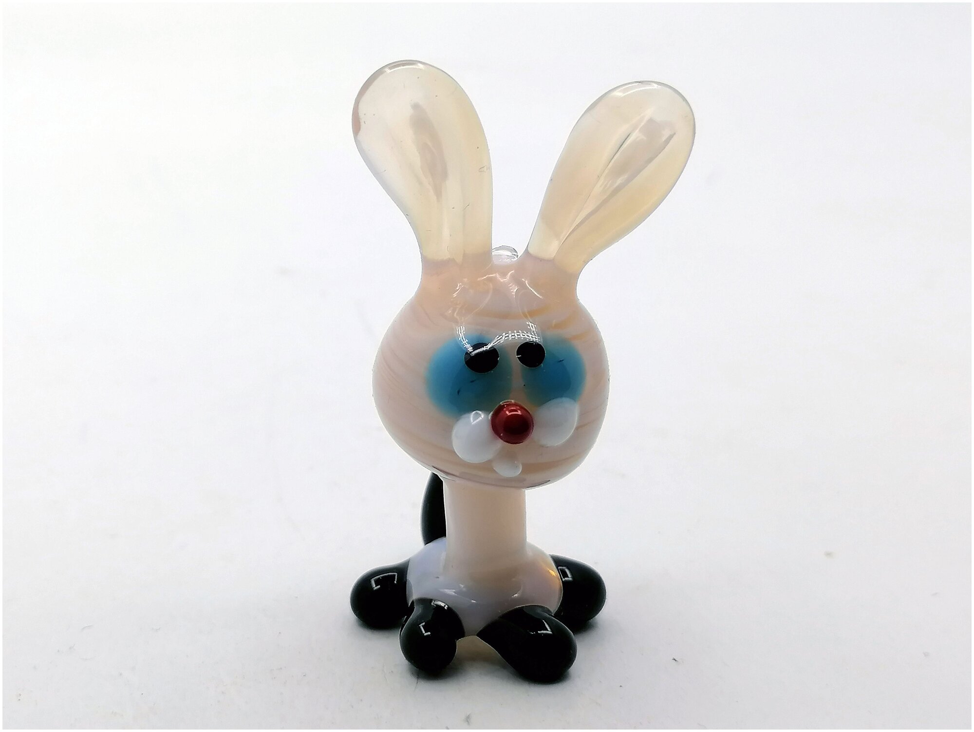 Заяц/ статуэтка стеклянная/ сувенир из стекла/ заяц сувенир/ фигурка из стекла