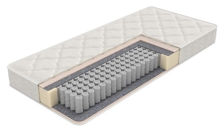 Матрас 140х200 Light EVS Roll, мягкий, независимые пружины, ортопедический, полутороспальный, двуспальный, двусторонний
