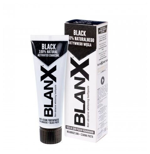 Зубная паста Blanx Black Charcoal, с углем, 75 мл