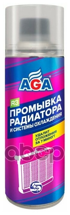 AGA AGA703R Промывка радиатора и системы охлаждения 335 мл AGA