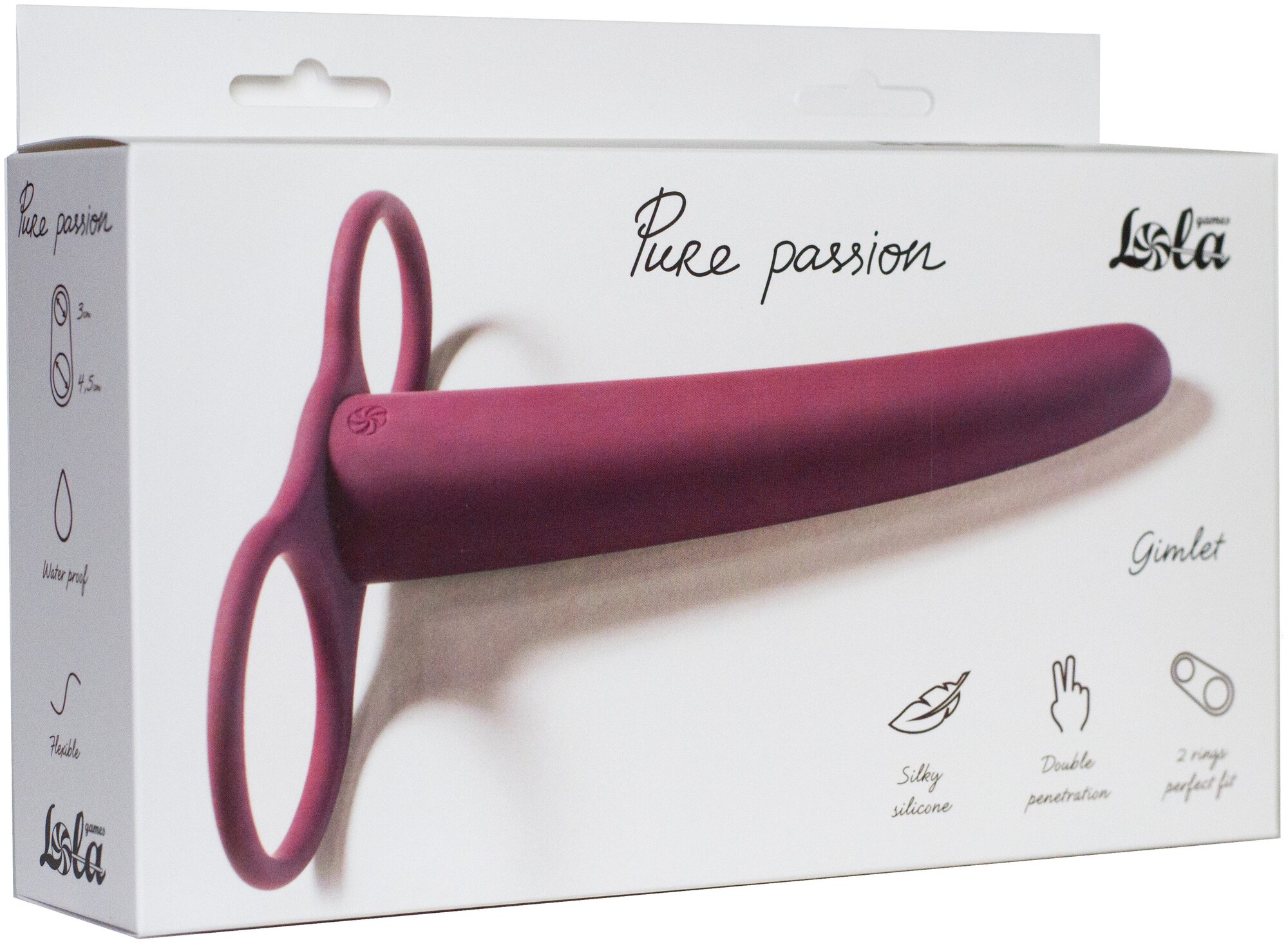 Насадка для двойного проникновения Lola Toys Gimlet, фиолетовый