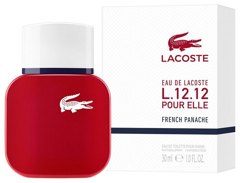 Lacoste, Eau De Lacoste L.12.12 Pour Elle French Panache, 30 мл, туалетная вода женская