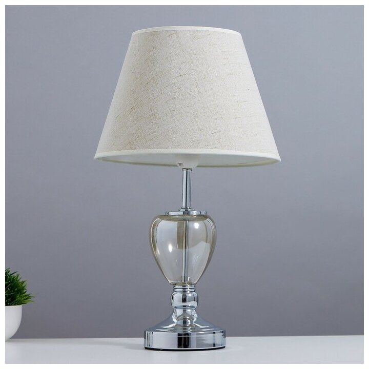 Лампа настольная 16713/1 E27 40Вт хром 28х28х50 см
