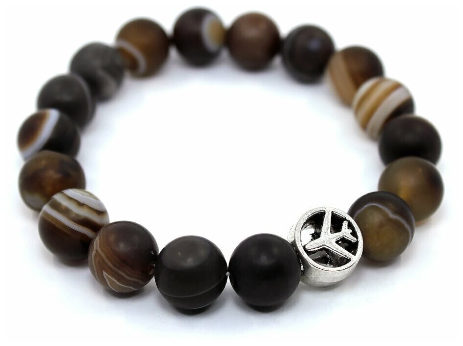 Браслет-нить, агат