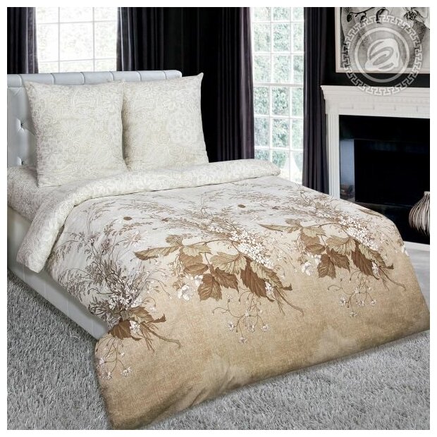 Постельное Белье из Поплина «Адажио арт. 920» с двумя пододеяльниками семейное Поплин