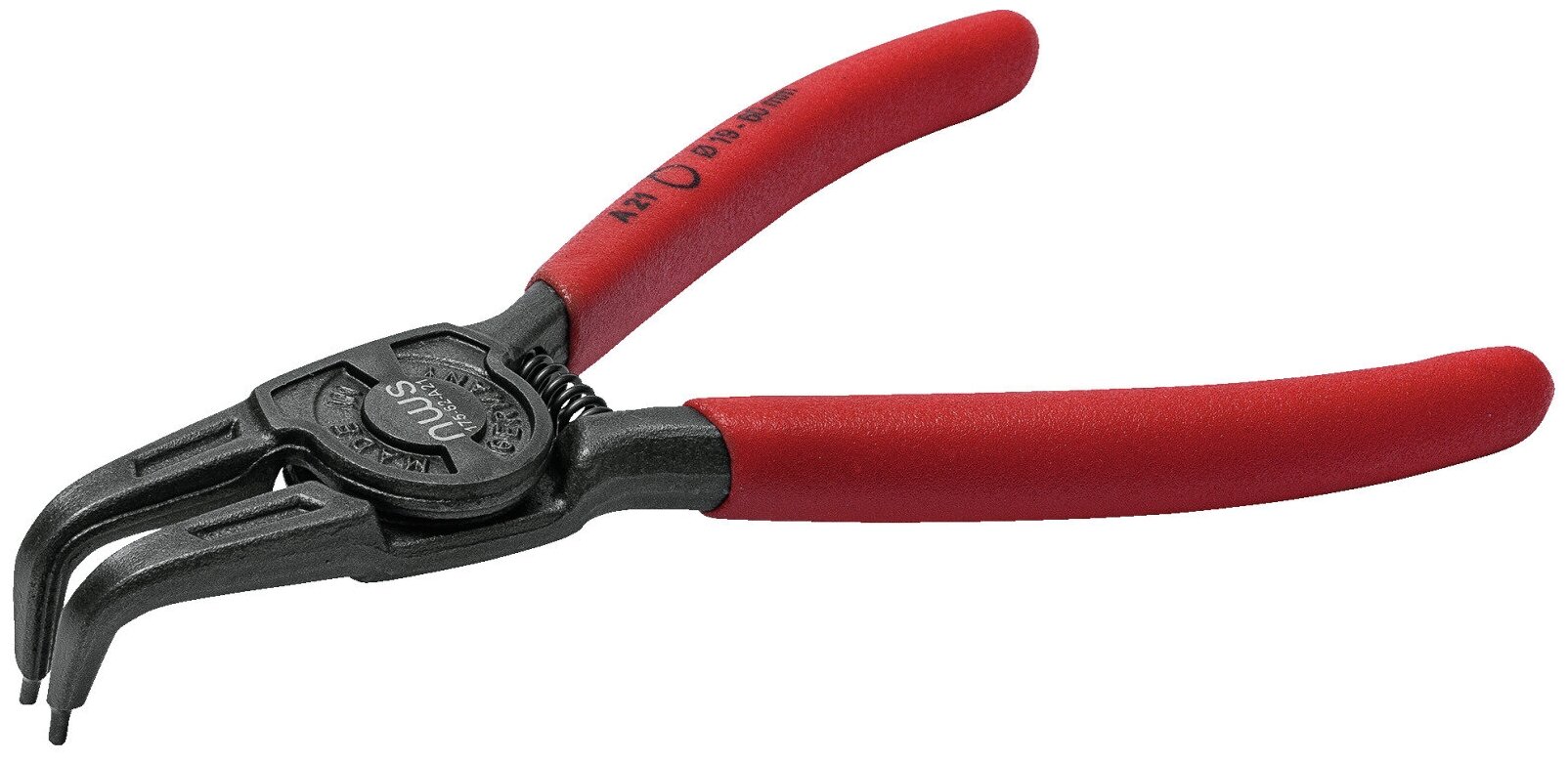 Клещи для съема внешних стопорных колец NWS ф10-25 мм, загнуты на 90 Арт.175-62-A11