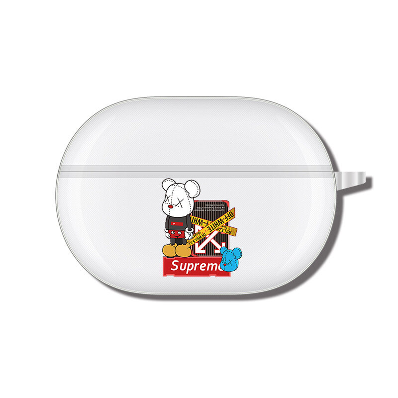 Чехол для наушников, для Huawei Freebuds Pro2, прозрачный, бежевый