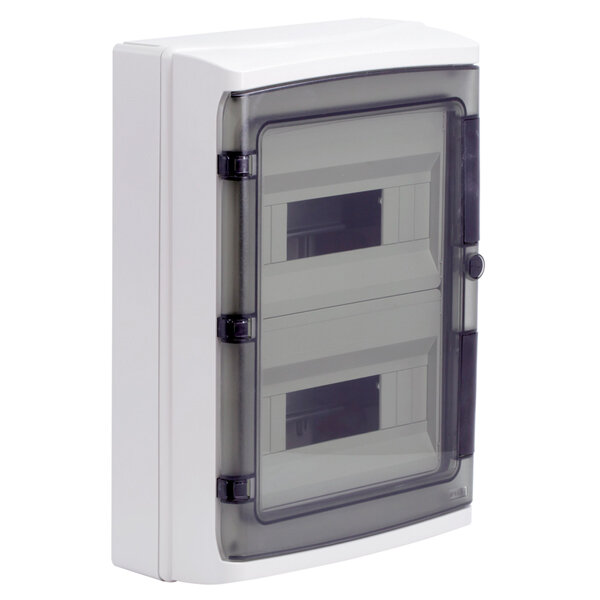 Бокс RAM base навесной 24 модуля прозрачная дверь IP65 с клеммником 63А RB24W6TGD ДКС