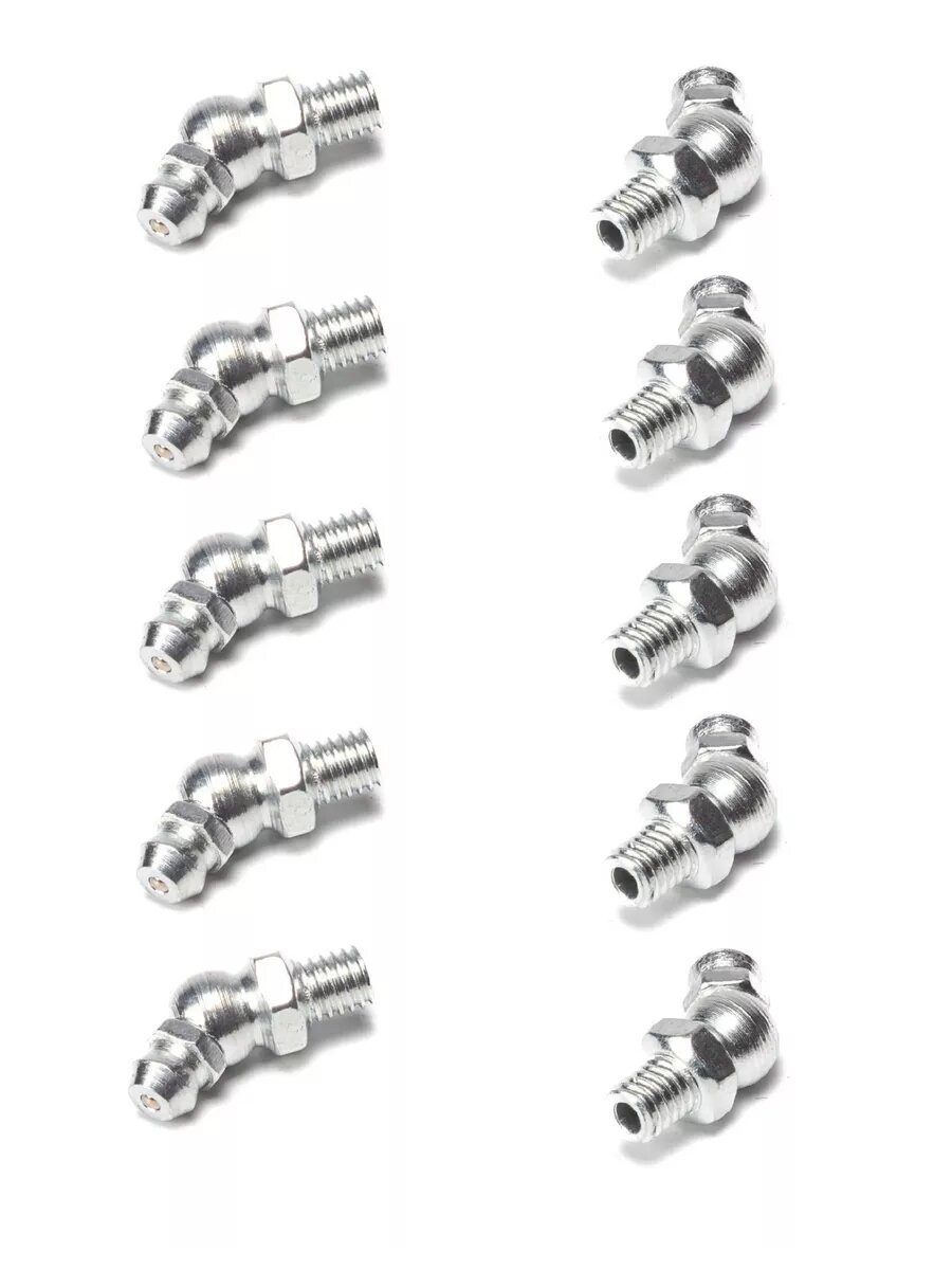 M6 (45 градусов) пресс-масленка тавотница-(комплект 10 шт.)