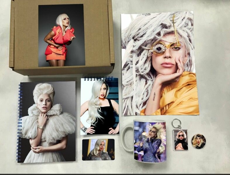 Бокс Леди Гага, Lady Gaga №6, Товары с вашими картинками