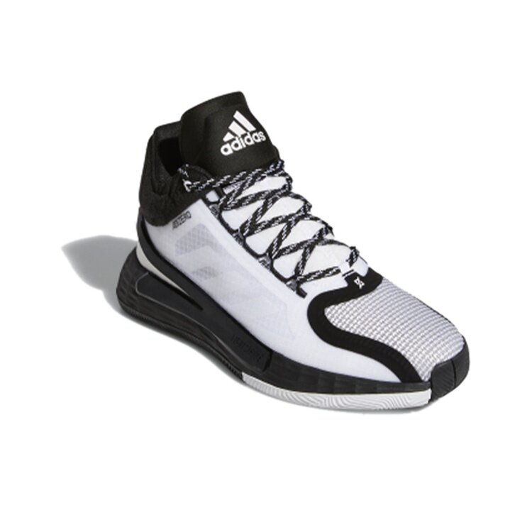 Кеды adidas D rose 11, размер EU 47 стопа (29CM), черный/белый — фото 1