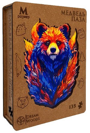 Пазл фигурный "Медведь" M (P-031)