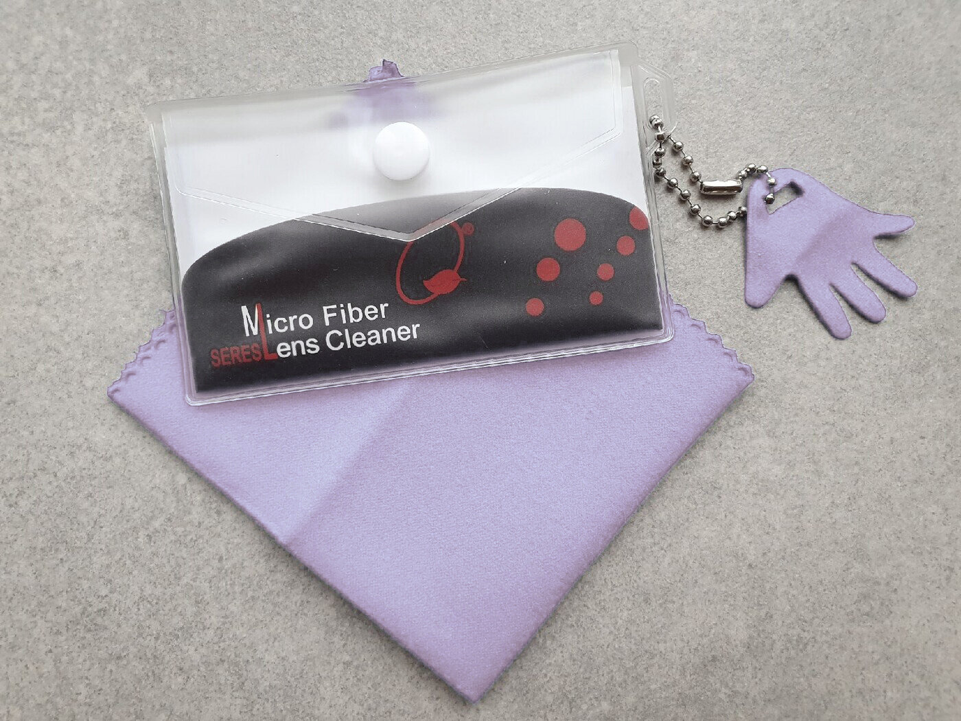 Салфетка High Tech Фиолетовая. Для очков, оптики, объектива, экрана.