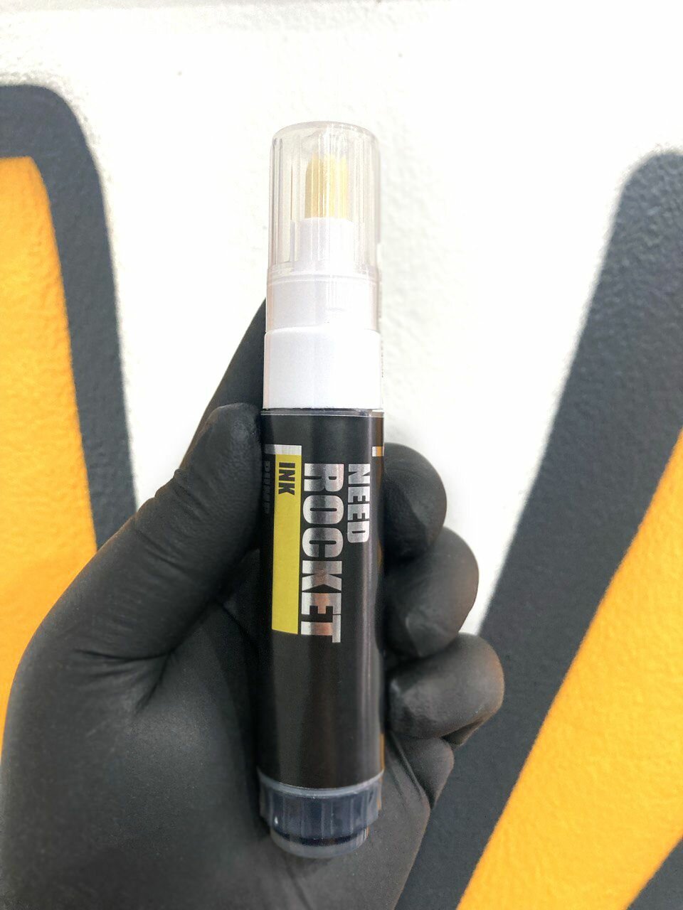 Маркер INK ROCKET 8мм, круглое перо, черный (18мл) NEED