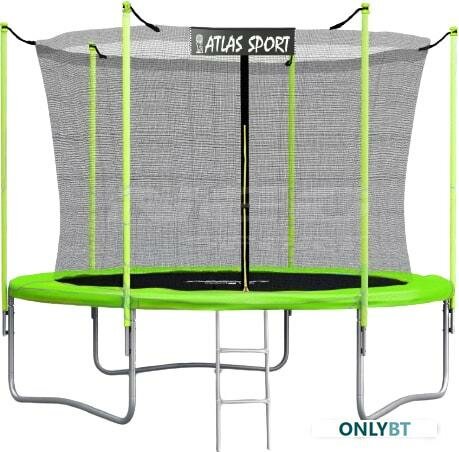 Батут Atlas Sport 252 см - 8ft с сеткой и лестницей