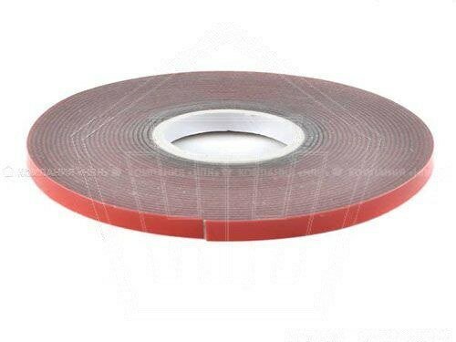 Скотч двухсторонний "3m" красный ( 6мм*5м) (3m 6мм х 5метров)