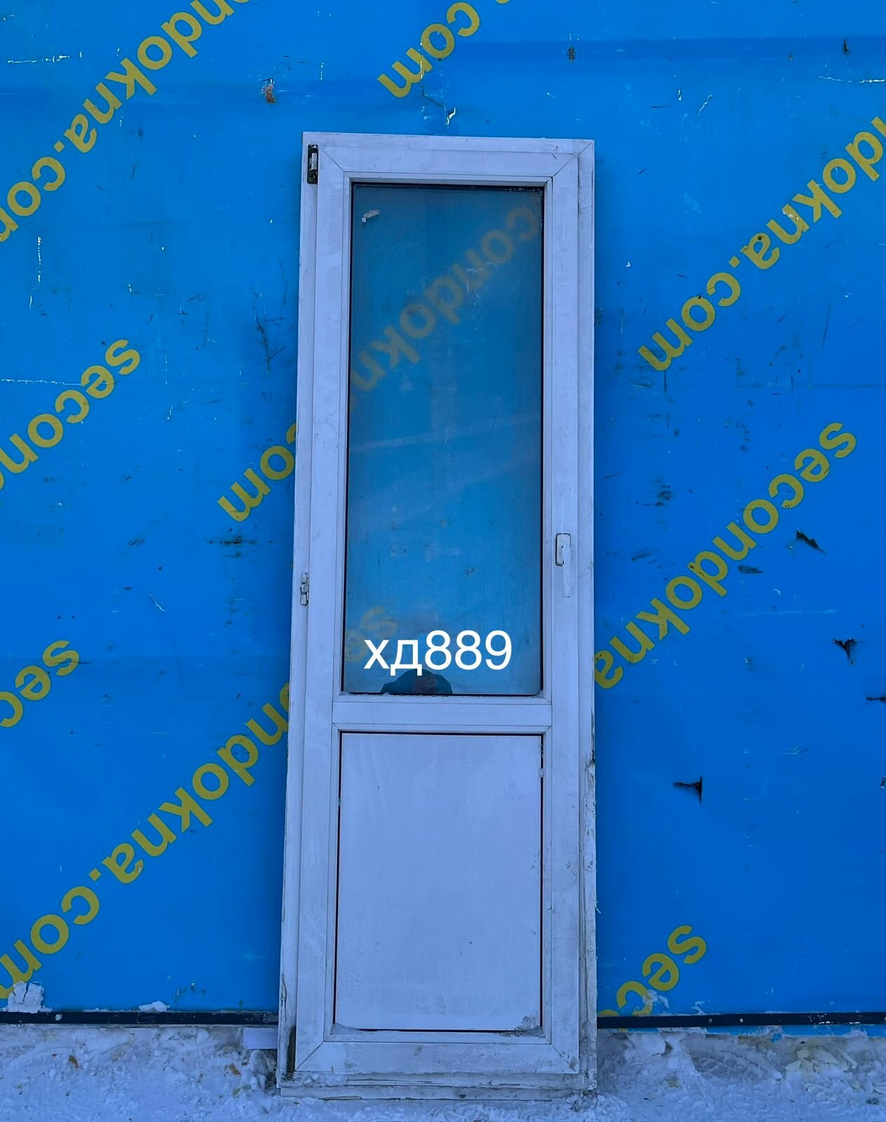 Дверь пластиковая Б/У 2140(в)х690(ш)