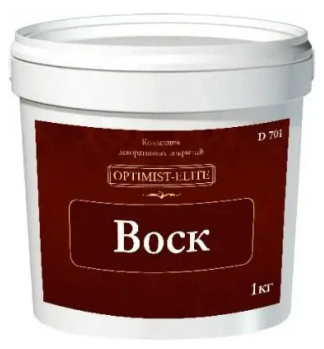 Воск Защитный Optimist-Elite D701 1кг Бесцветный, Глянцевый / Оптимист Элит Д701.