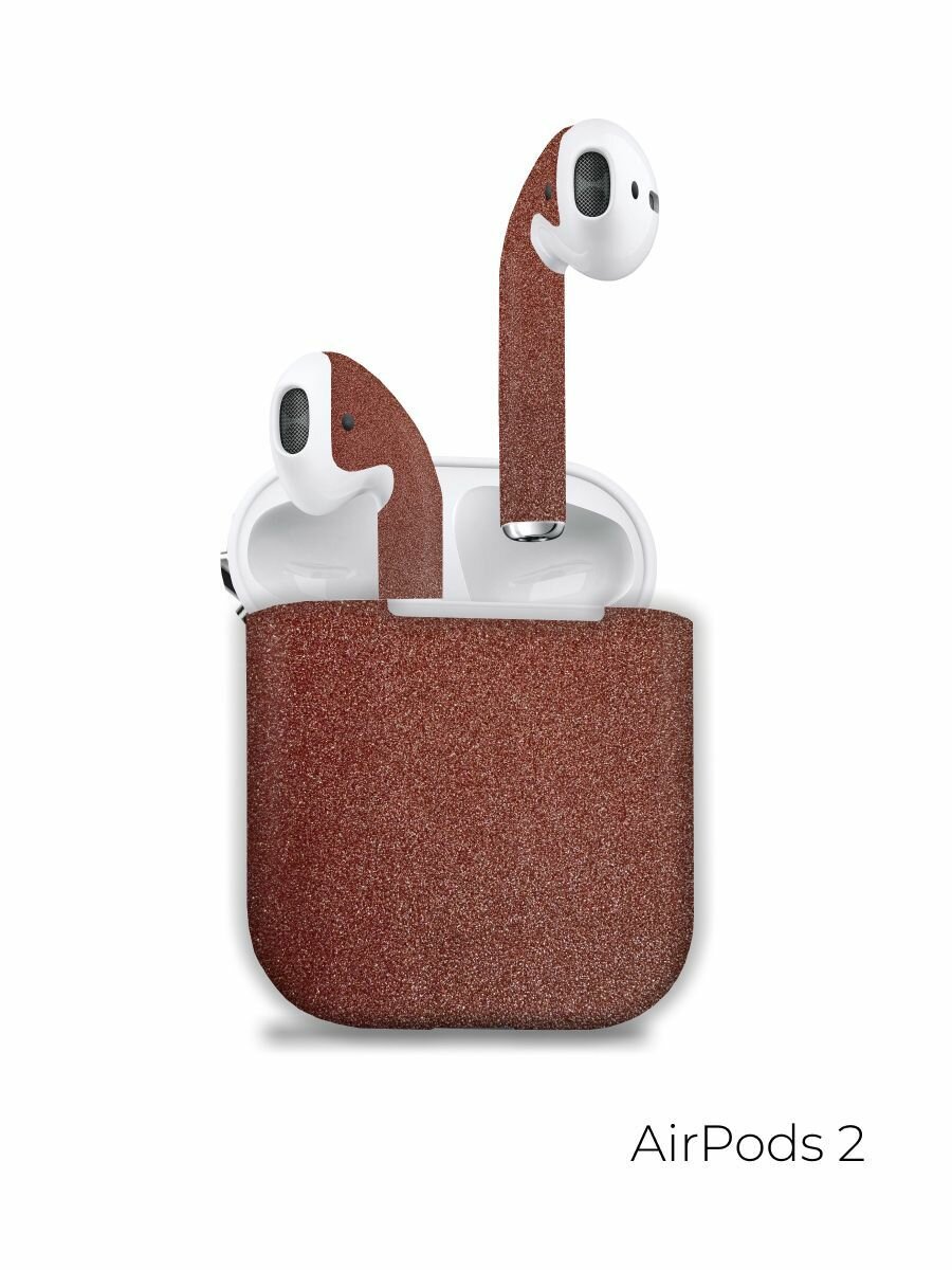 Защитная пленка для Apple AirPods 2 для кейса с алмазной крошкой