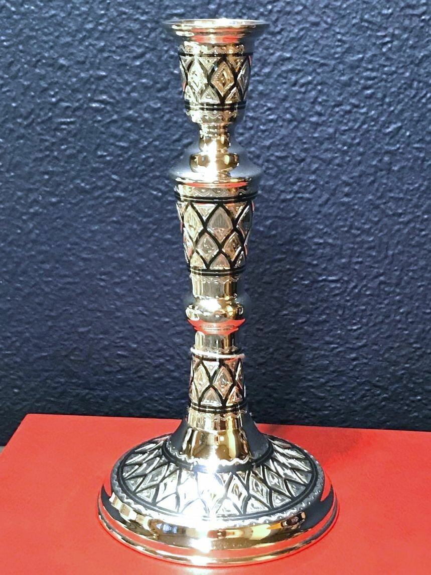 Подсвечник из серебра 875 пробы. Арт.414