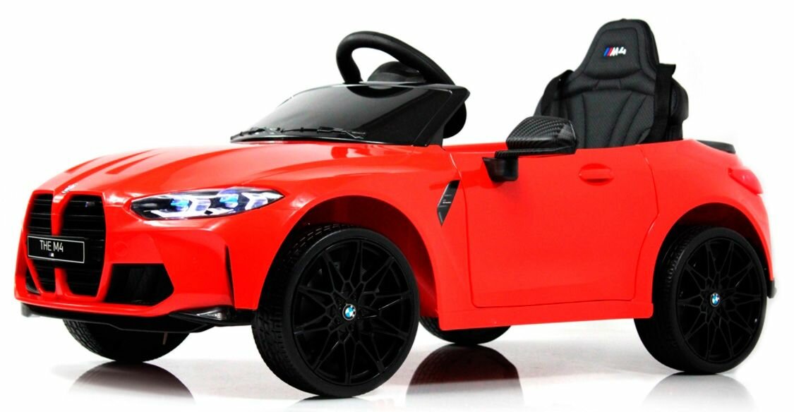 Детский электромобиль RiverToys BMW M4 (A004AA) Красный