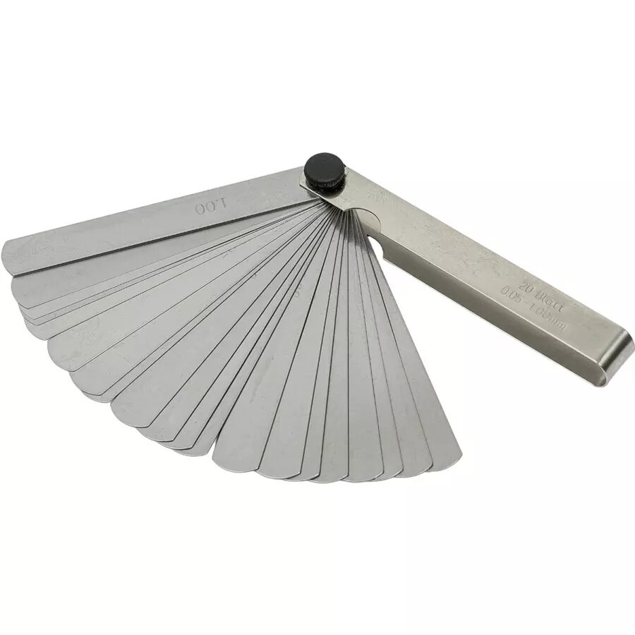 Щупы измерительные измерит, набор №3+№4/100мм/20листов (0.05-1.0мм)