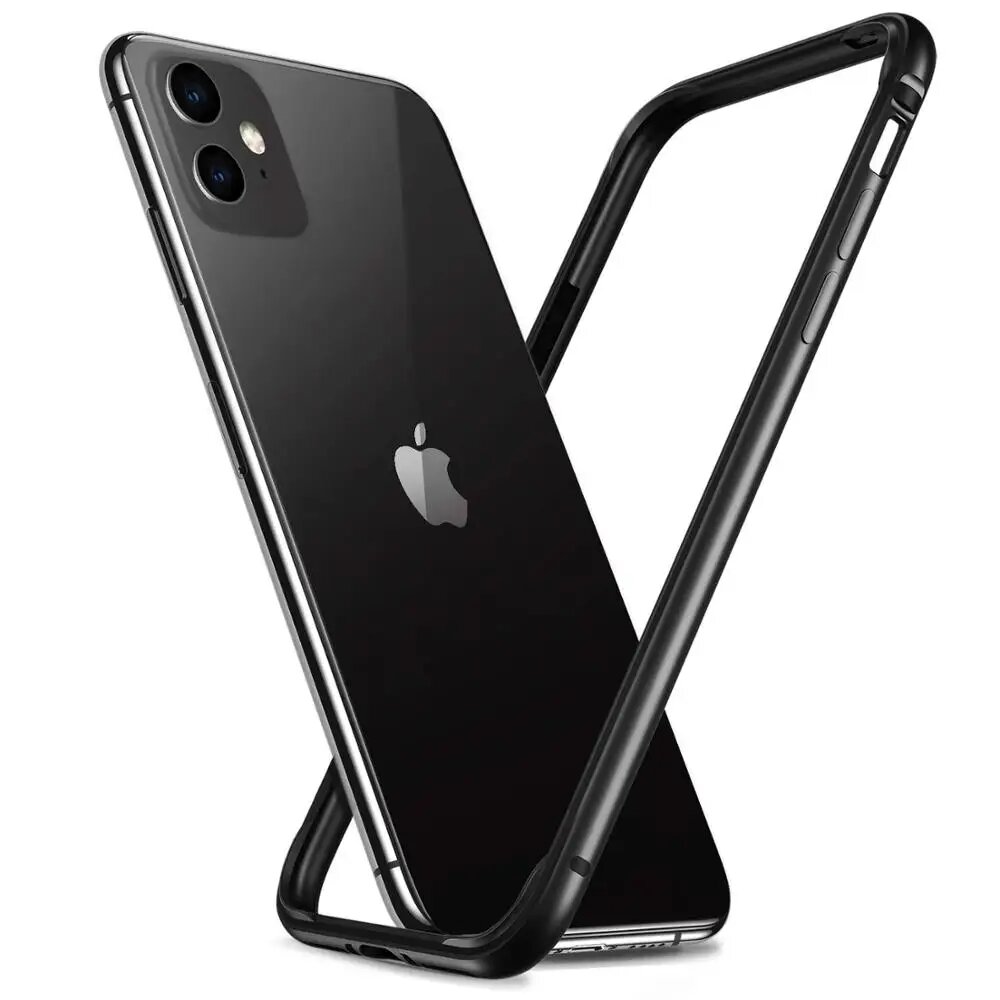 Чехол-бампер для телефона для iPhone 15 14 13 Pro Max 11 XR XS 12 Mini 7 8 Plus 13Pro, силиконовый металлический каркас, противоударные роскошные аксессуары Черный, черный, For iPhone11 Pro Max