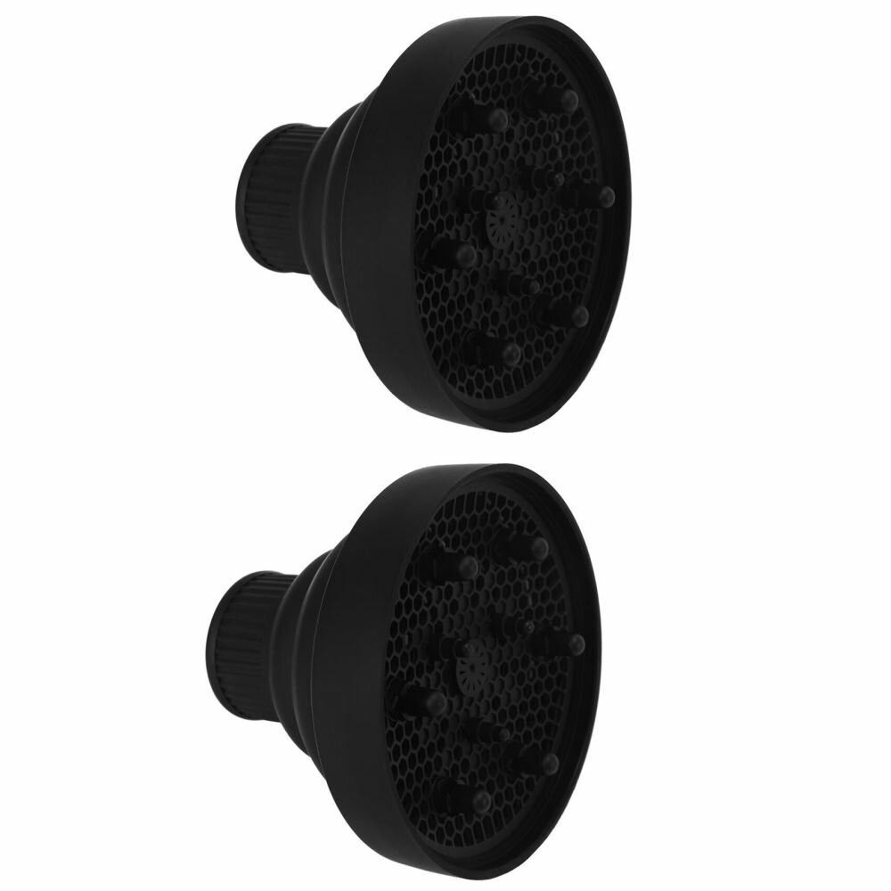 2X Универсальный ной диффузор для фена, ной портативный ной дизайн для путешествий, подходит для большинства фенов - черный