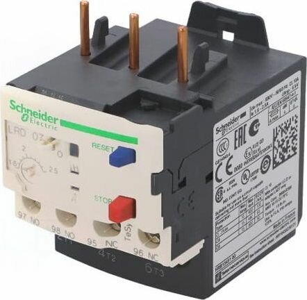 Тепловое реле SCHNEIDER LRD07 Серия LC1D, 1,6-2,5А, 1 шт