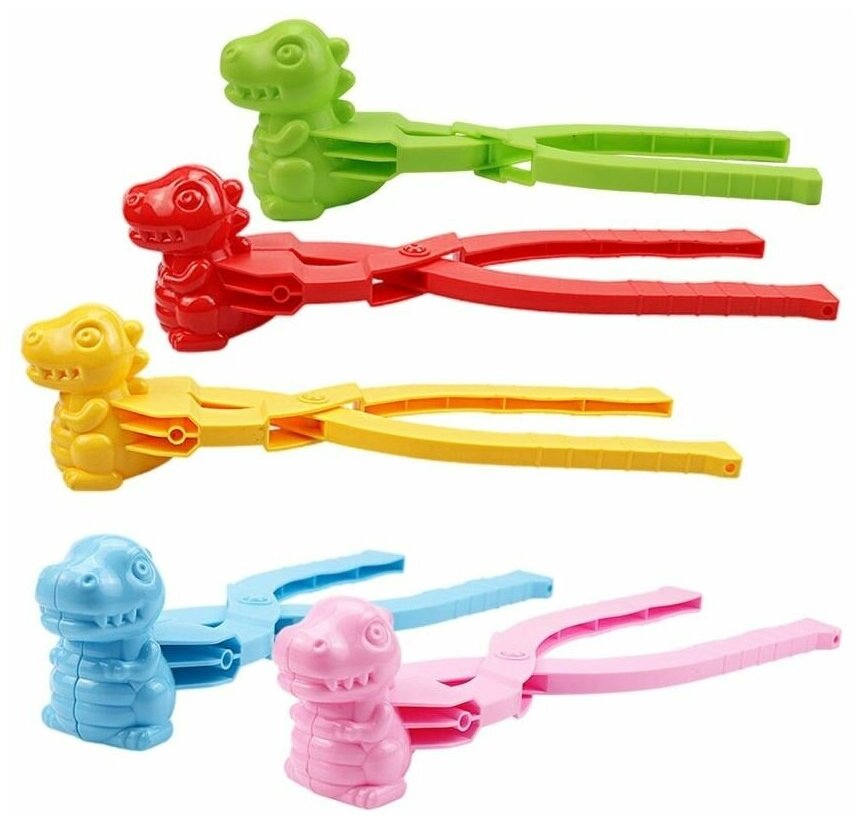 Форма для снега Динозаврик (пластик, в сетке) ИК-6851, (Рыжий кот)