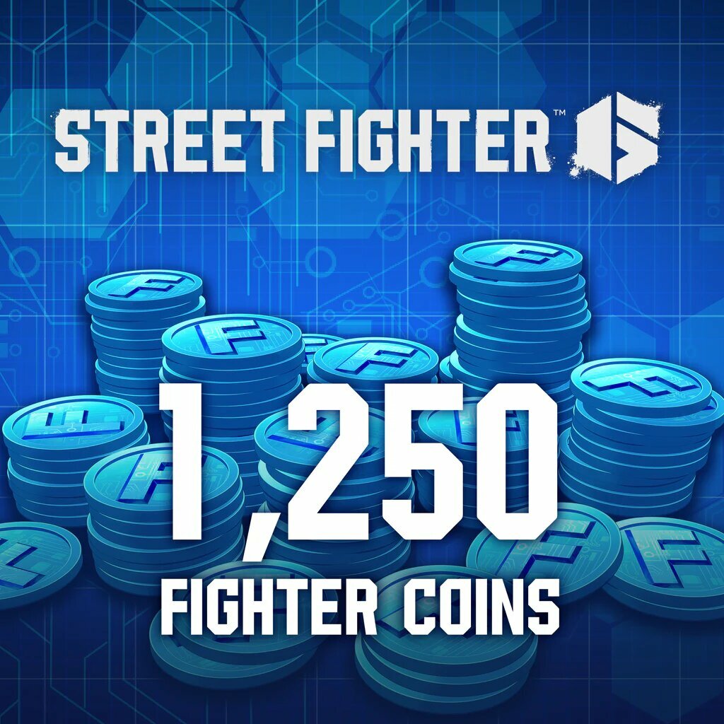 Дополнение Street Fighter 6 - 1,250 Fighter Coins, цифровое издание PlayStation 4 и PlayStation 5, регион Турция / код пополнения баланса
