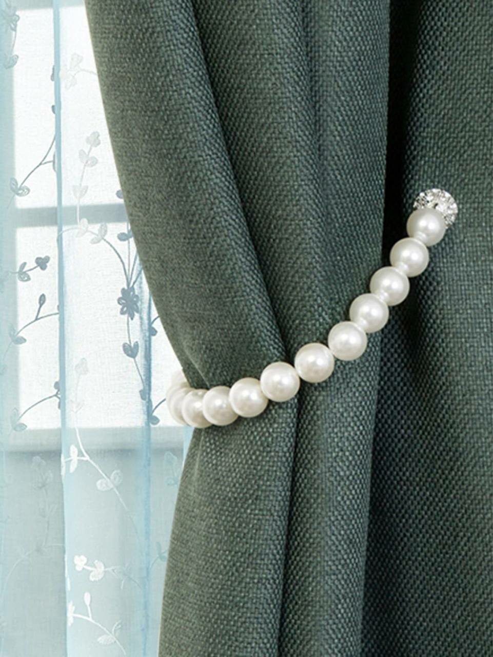 Подхват для штор, 40 см, 2 шт в упаковке, цвет Шампань, на магните, COLOR Si