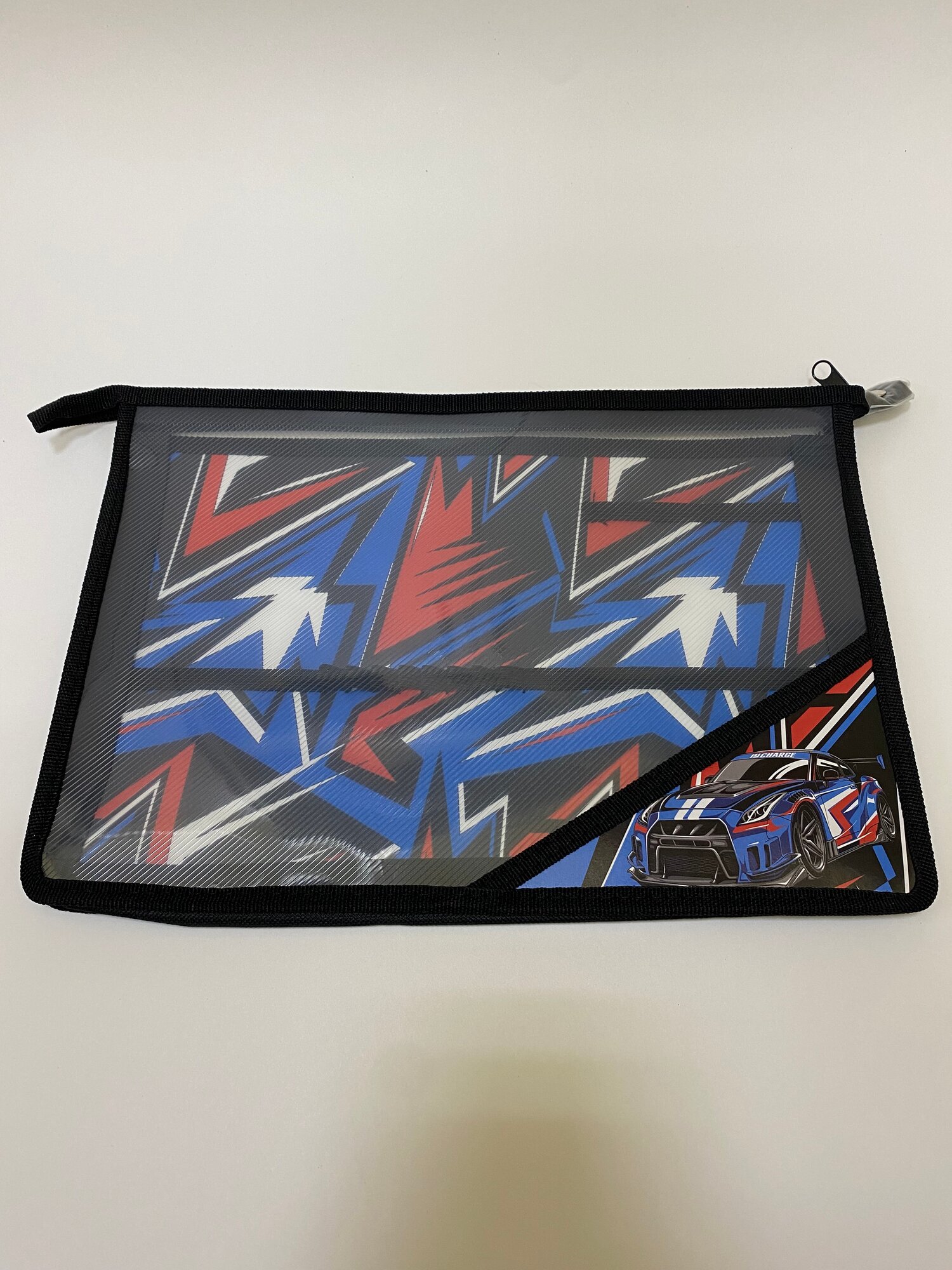 Папка для труда пластик. Дрифт 33x23 см, 1 отдел, молния 62527