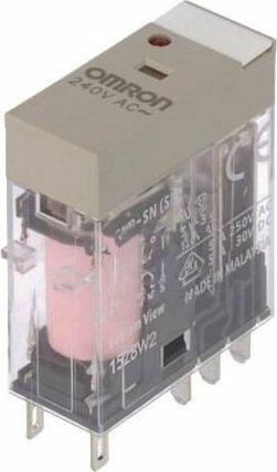 Реле OMRON G2R-2-SN-AC240(S) Реле электромагнитное DPDT Uобмотки 240ВAC 5A/250ВAC 150Вт 1шт